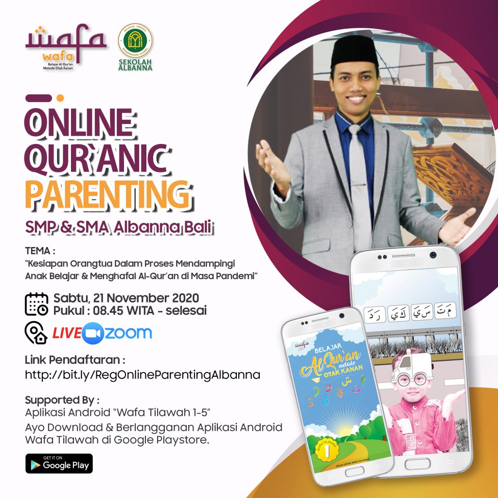 ONLINE QUR'ANIC PARENTING - SMP & SMA Albanna Bali – Wafa